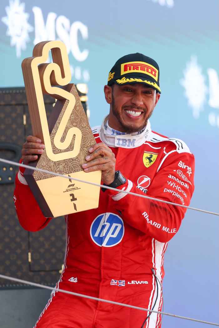 Kim Kardashian, Daughter Chicago Celebrate Lewis Hamilton Win