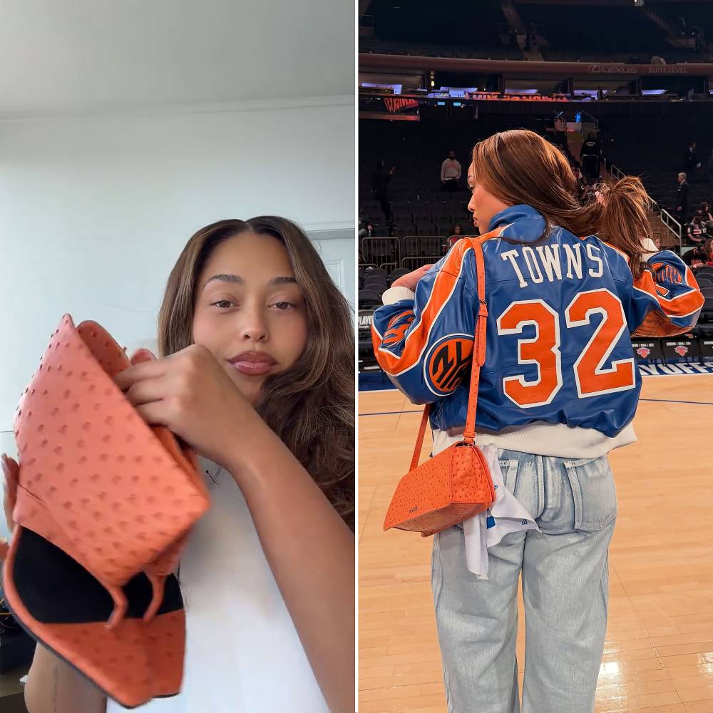 Jordyn Woods Turns Lucky Knicks Purse Into Heels at MSG