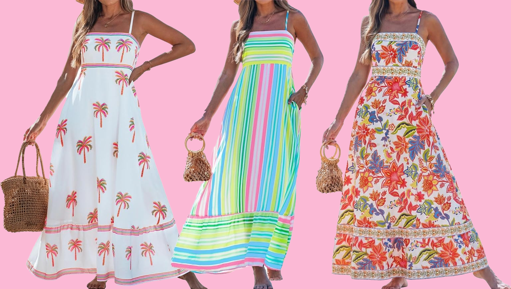 Shoppers Say This Flowy Maxi Dress Hides the 'Mom Pooch'