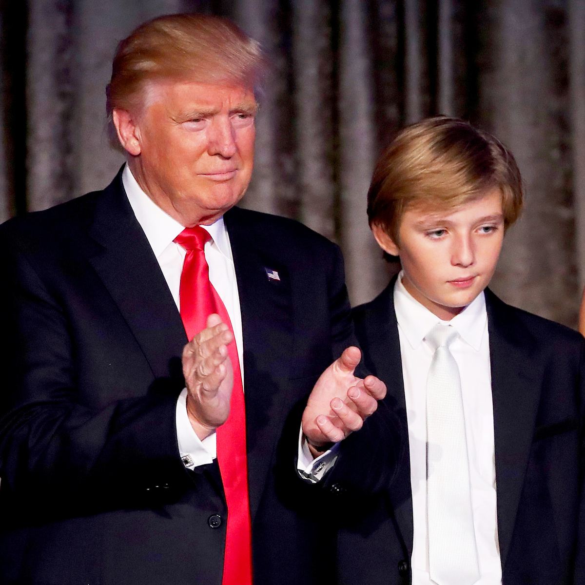 Barron Trump Barely Stays Awake During Donald Trump’s Victory Speech ...