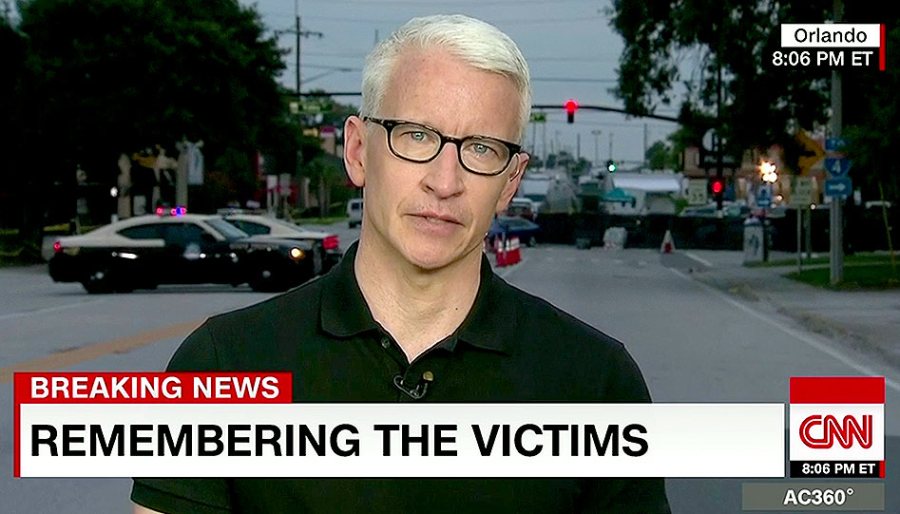 Anderson Cooper Tears Up as He Reads Names of Orlando Victims | Us Weekly
