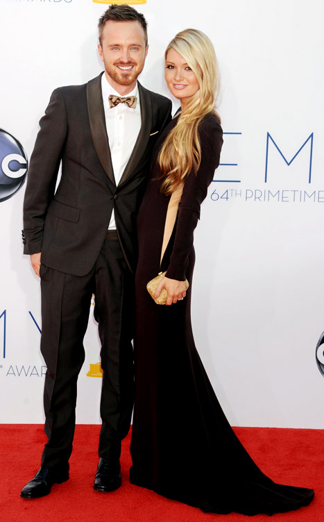 Inside Aaron Paul, Fiancee Lauren Parsekian's Romantic Emmys Night