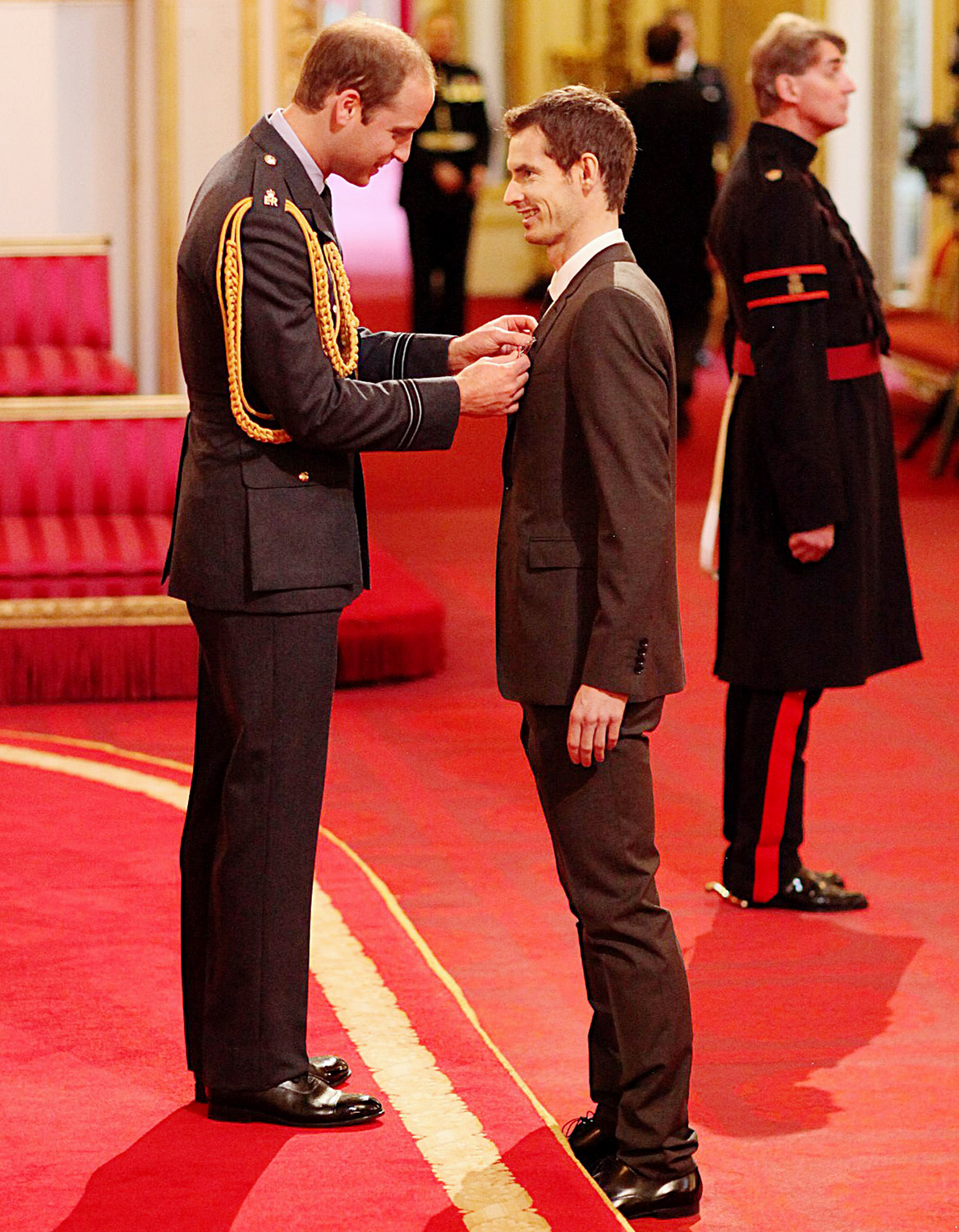 Prince William First Knighting Ceremony With Sword: Pictures