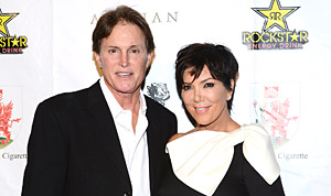 Bruce Jenner Gets Award from Kris Jenner, Talks Split and Ponytail