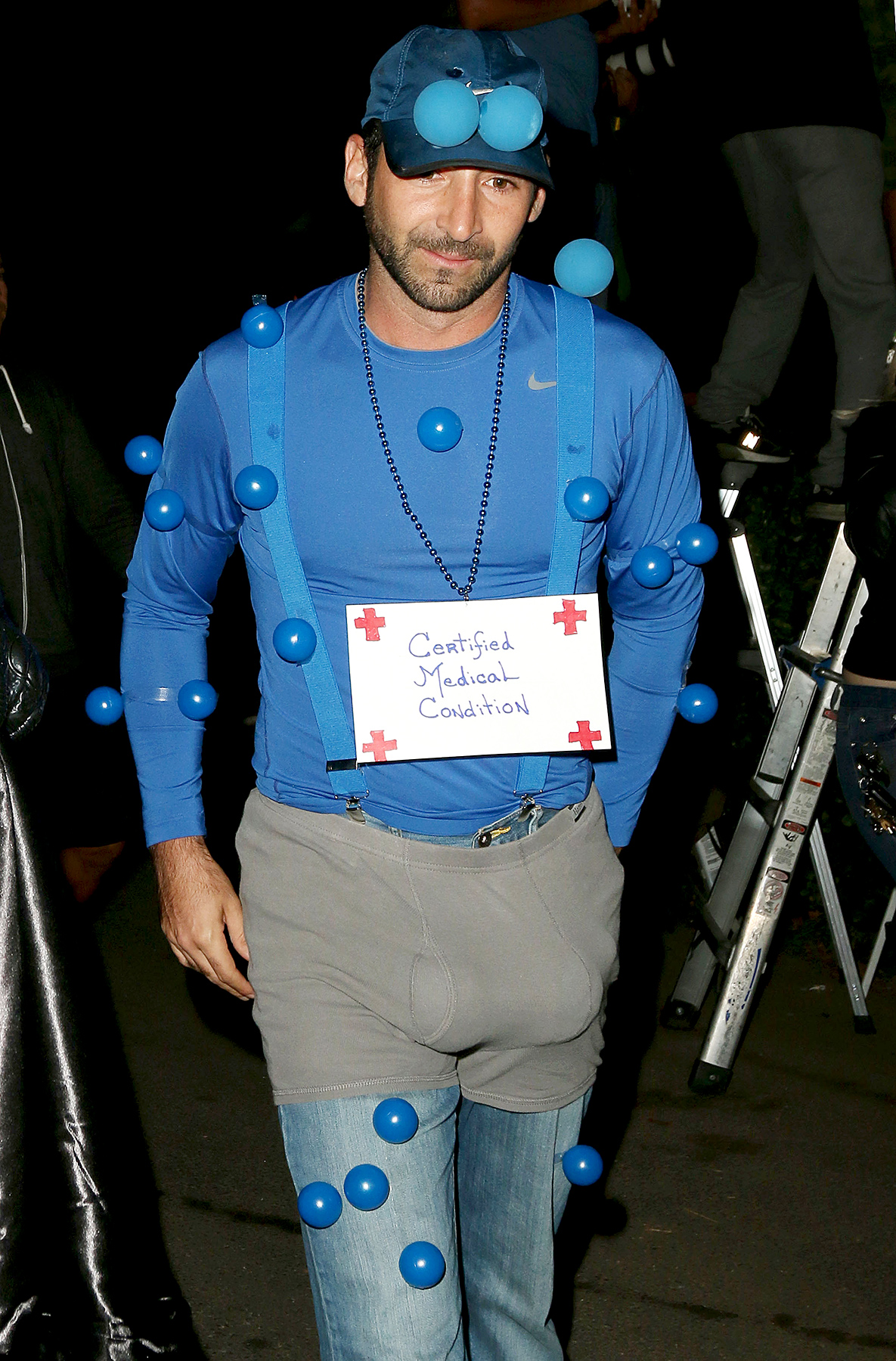 Kate Hudson Halloween Party Guest Wears Blue Balls Costume: Photo