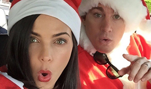 Channing, Jenna Dewan Tatum Dress Like Santa For Holiday Message: Pics