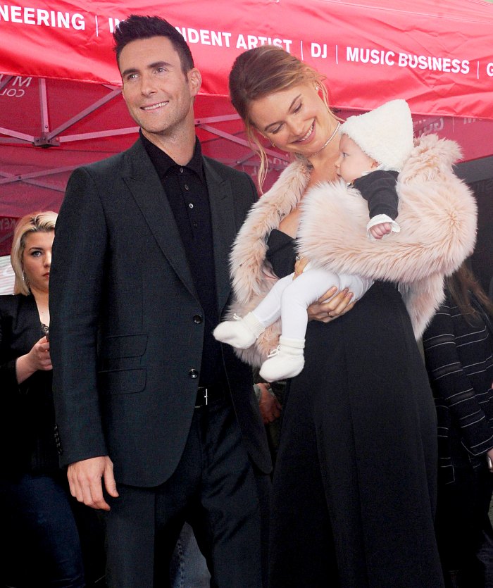 Pregnant Behati Prinsloo Shows Off Her Third Trimester Bump