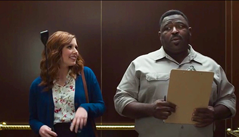Vanessa Bayer Does 50 Shades of Grey Elevator Spoof: Video