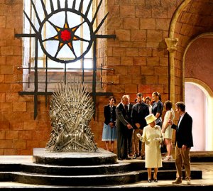Queen Elizabeth Visits Game of Thrones Set: Cast, Iron Throne Pics