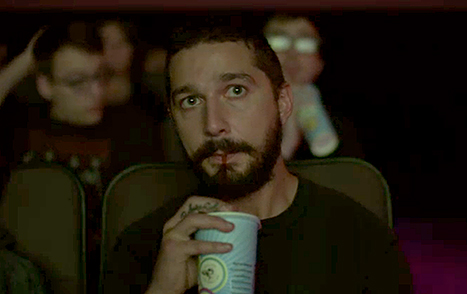 Shia LaBeouf Live Streams a Video of Himself Watching His Own Movies