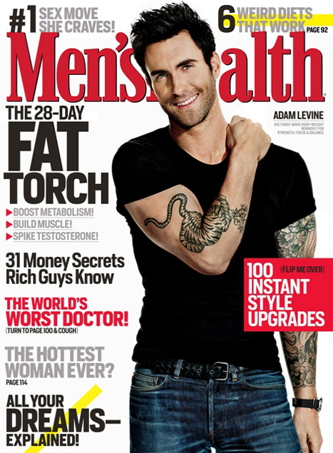 Adam Levine Flexes Buff Biceps, Reveals Workout Routine - Us Weekly