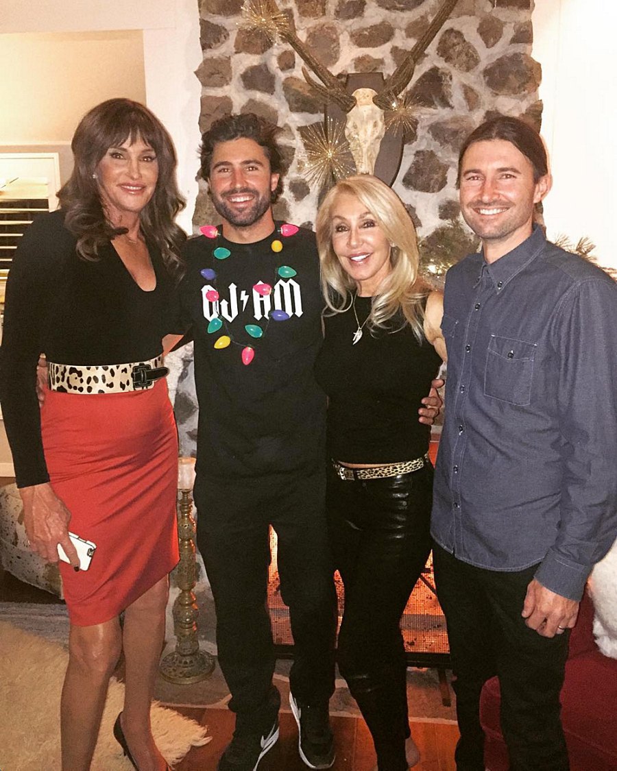 Caitlyn Jenner Rings In Holidays With Brody, Brandon, Linda Thompson