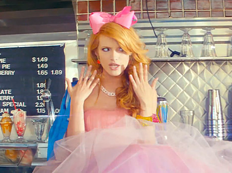 Bella Thorne Plays Dancing Waitress in "Call It Whatever" Music Video