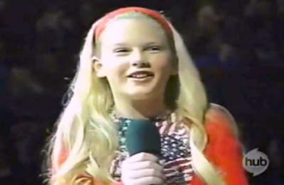 Taylor Swift Sings National Anthem at Age 12: Watch the Video