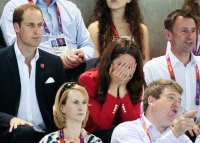 Kate Middleton Covers Her Eyes, Bites Nails at Swimming Match