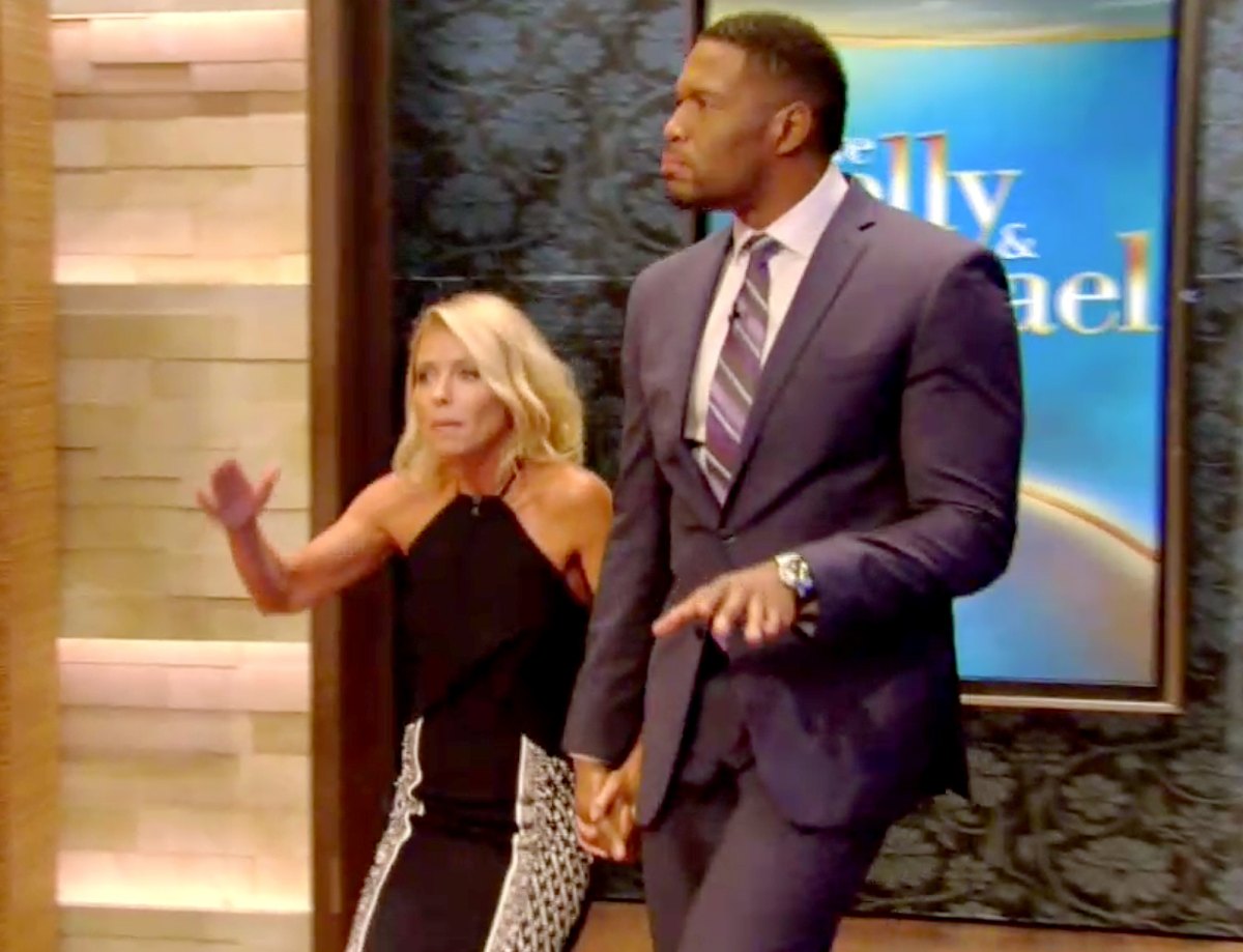 Kelly Ripa, Michael Strahan Hold Hands on 'Live' After Early Exit News