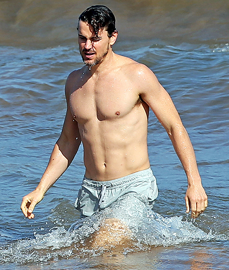 Matt Bomer Is Ridiculously Hot in Wet Swimsuit: Hawaii Pictures