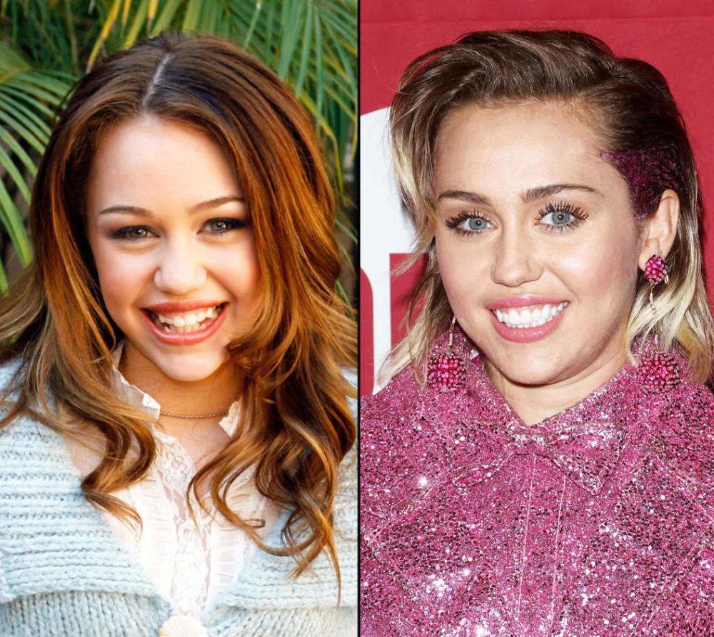 See Miley Cyrus' Face, Hairstyles Change Through the Years