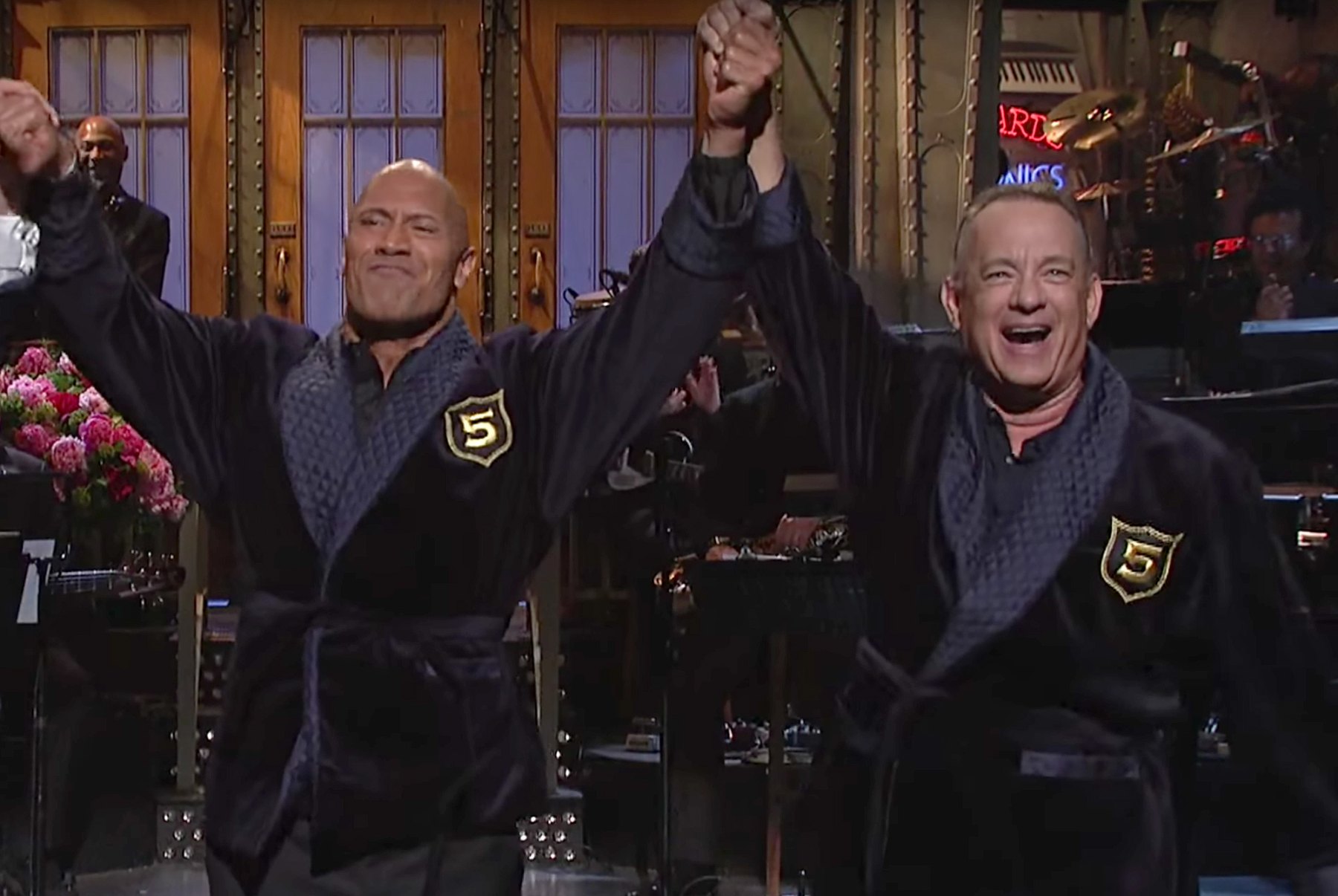 The Rock, Tom Hanks Announce 2020 Presidential Run on 'SNL' | Us Weekly