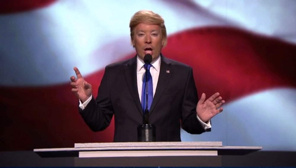 Jimmy Fallon as Donald Trump Addresses Melania Speech Controversy | Us ...
