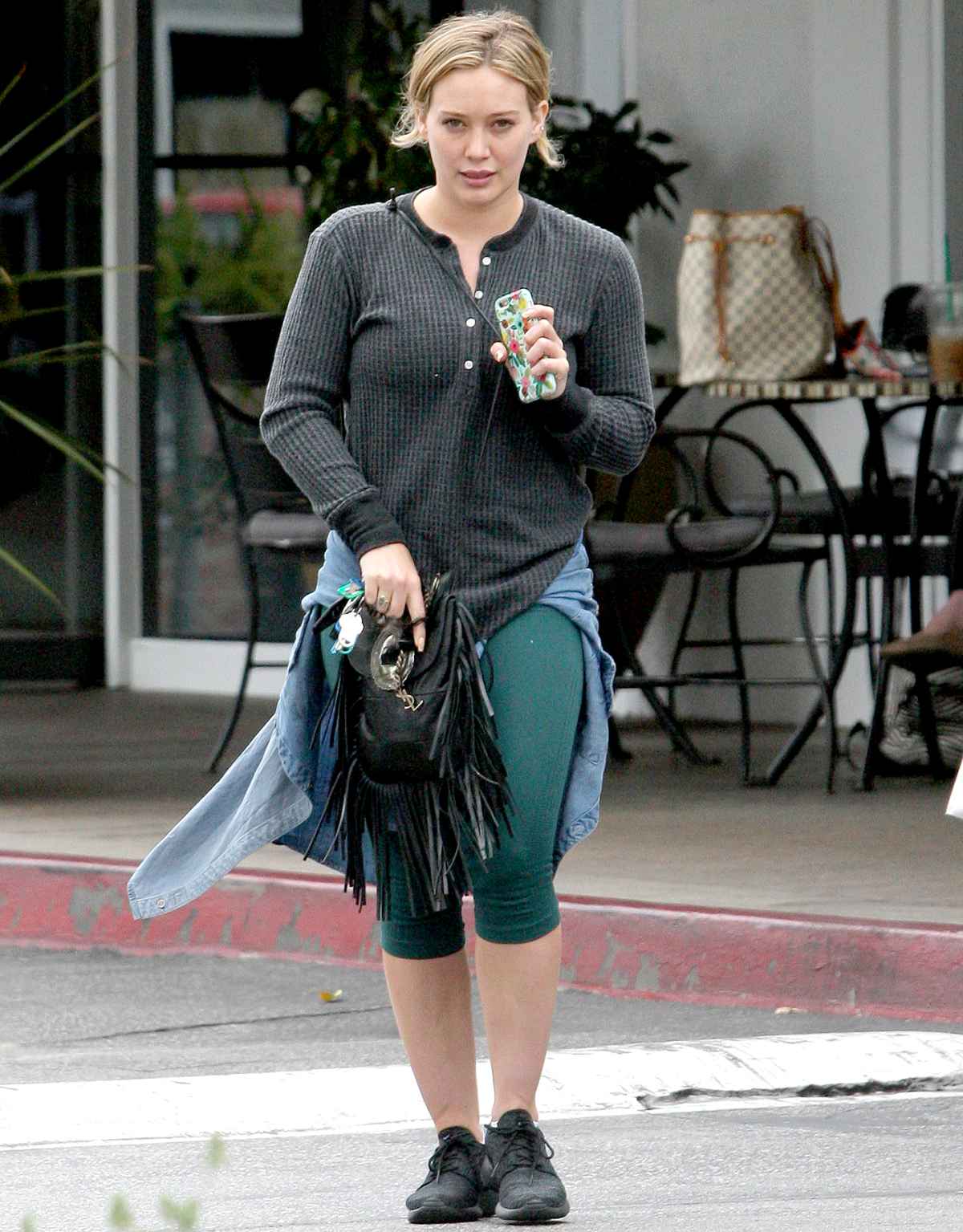 Hilary Duff Goes Without Makeup in Beverly Hills: Photo | Us Weekly