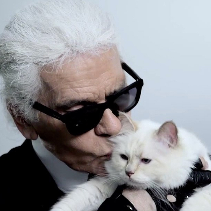 Karl Lagerfeld's Cat Wishes Him a Happy Father’s Day
