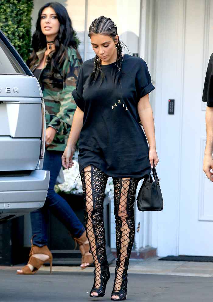 Kim Kardashian Wore Cornrows: See Her Hair Makeover | Us Weekly