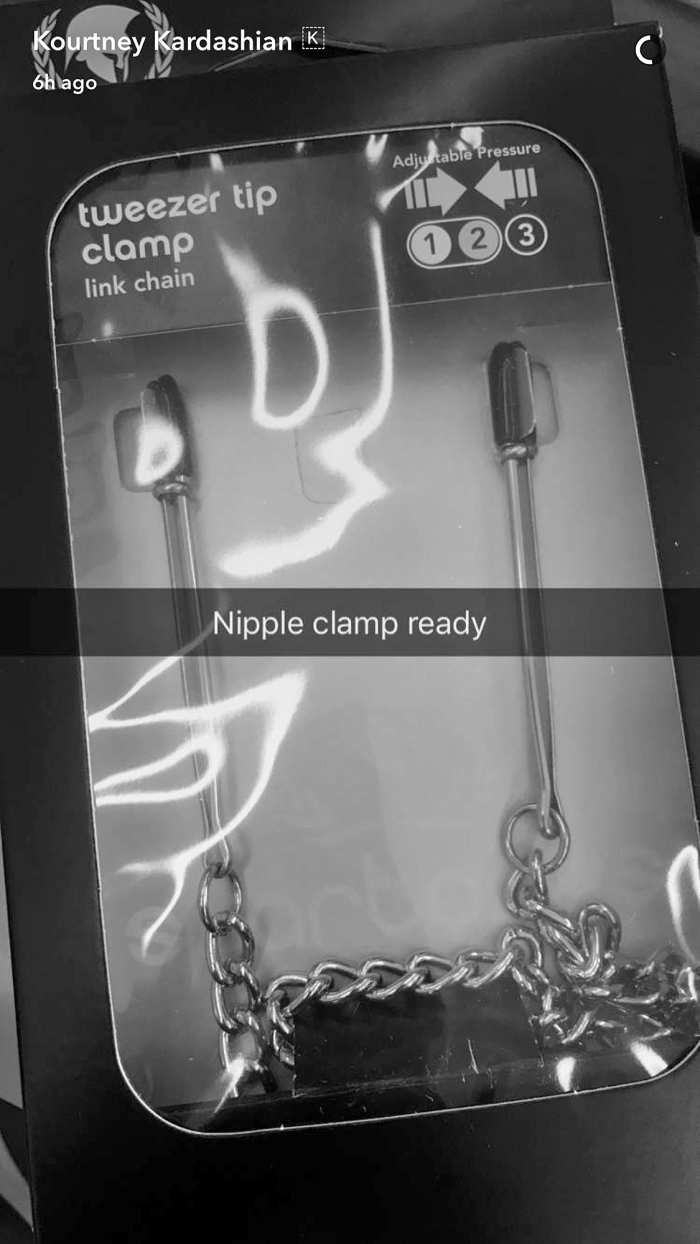 Kourtney Kardashian Jokes That She's 'Nipple Clamp Ready' | Us Weekly