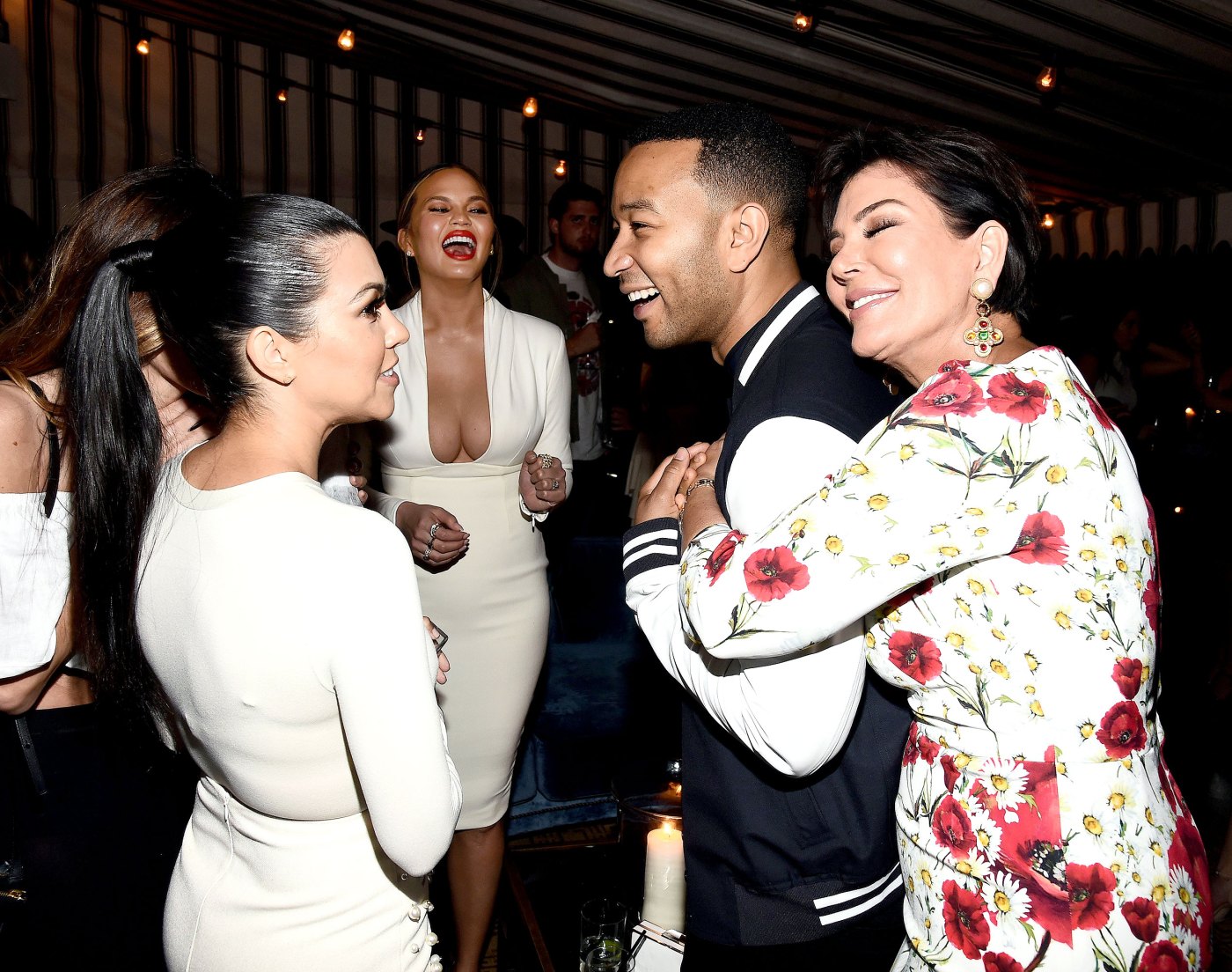 Chrissy Teigen, Kim K. Take the Plunge in Low-Cut Dresses: Photos | Us ...