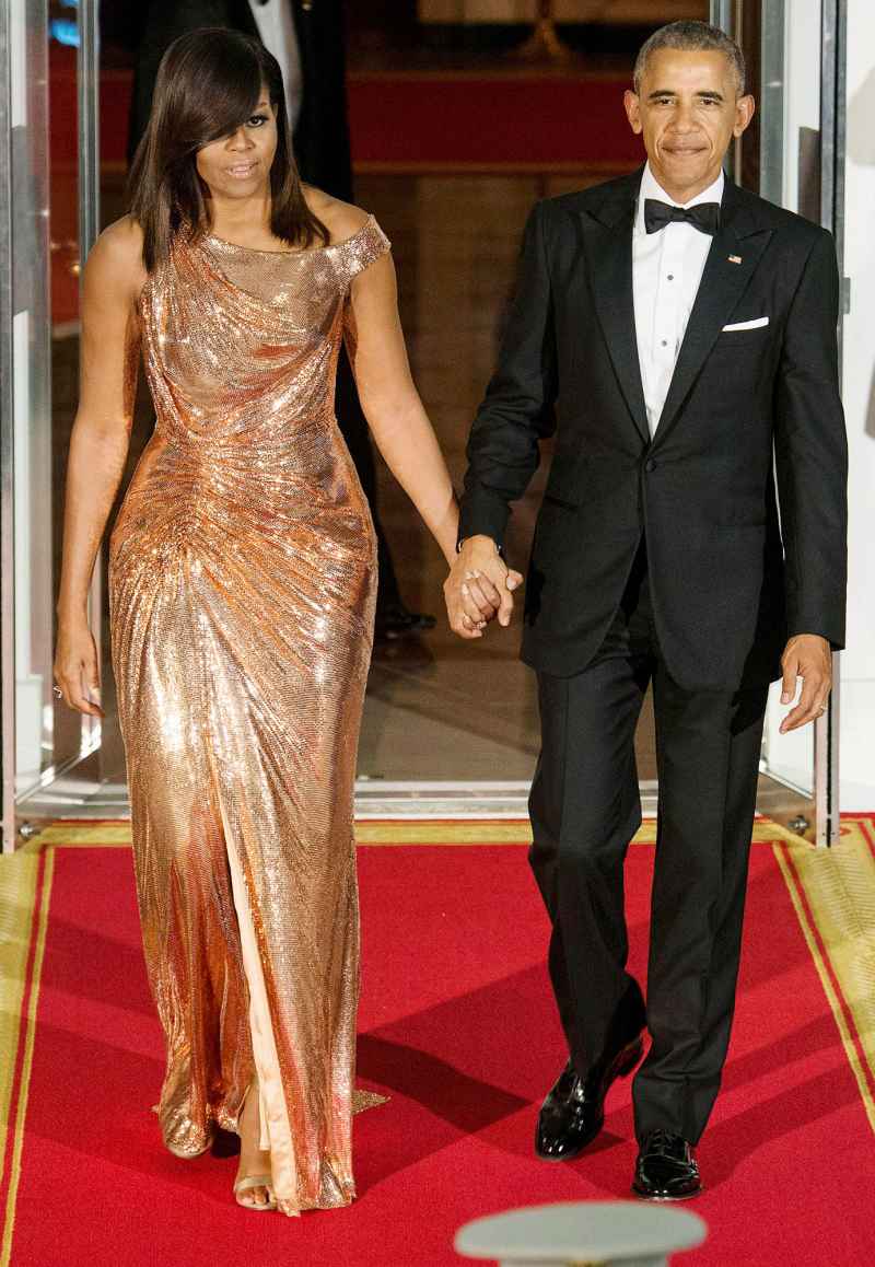 Michelle Obama’s White House State Dinner Style Evolution | Us Weekly