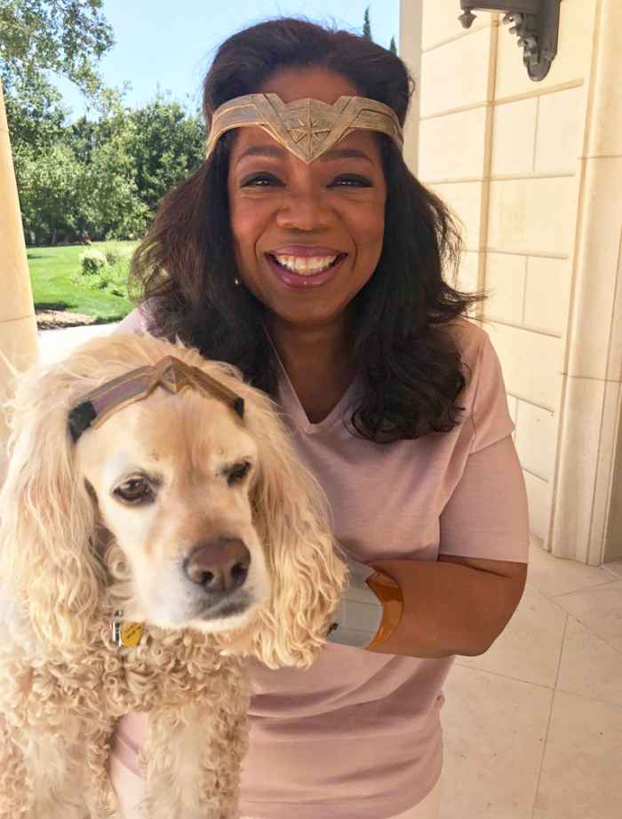 Oprah, Her Dog Match In Wonder Woman Costumes | Us Weekly