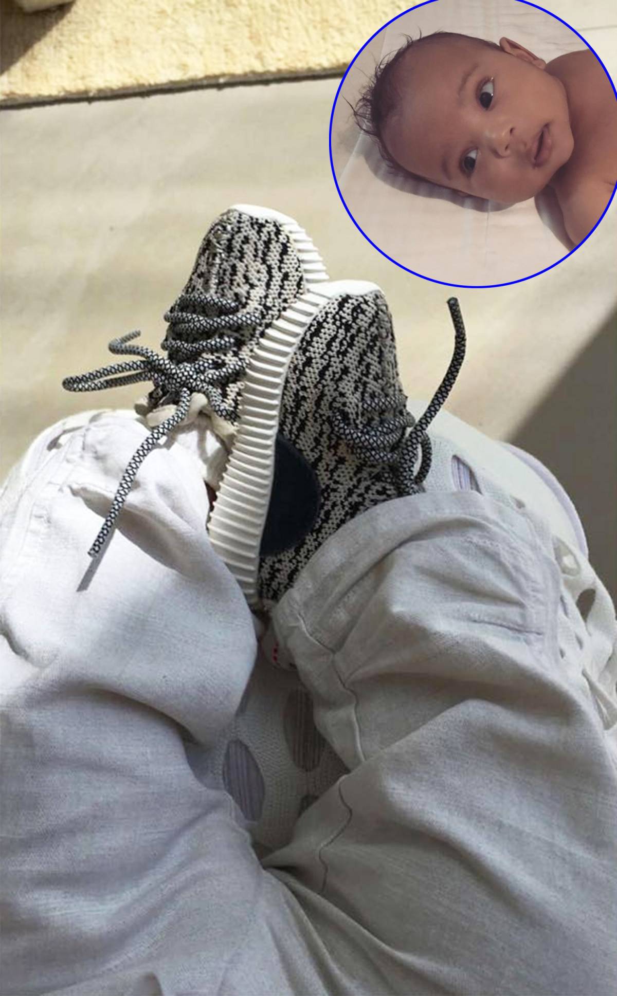 Saint West Wore Teeny Tiny Yeezys to Easter: See the Photo! | Us Weekly