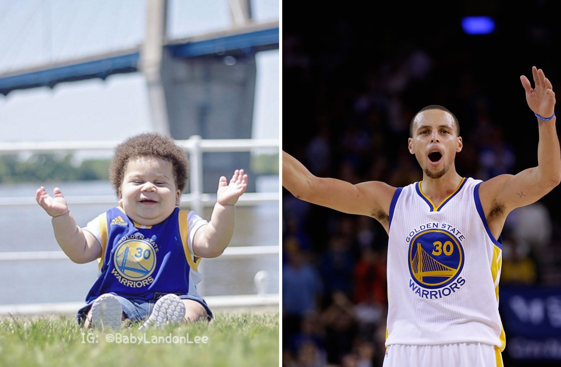 Meet Steph Curry’s Adorable Baby Doppelganger Landon Lee | Us Weekly