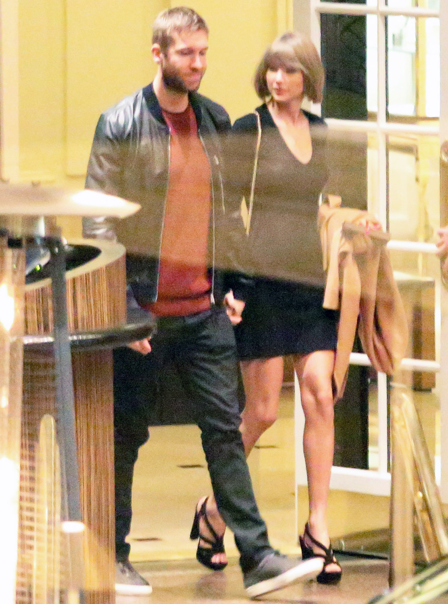 Taylor Swift, Calvin Harris Enjoy Steak-Filled Dinner Date: Photo